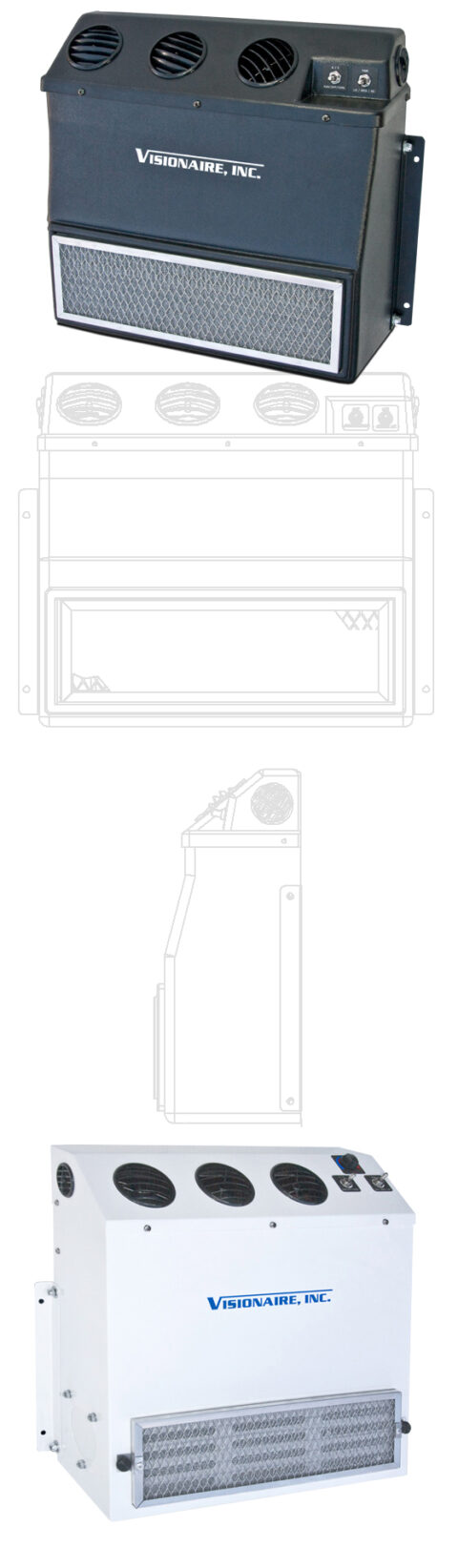Wall or Ceiling Mount HVAC - Model 4050 & 4050M - Visionaire, Inc.